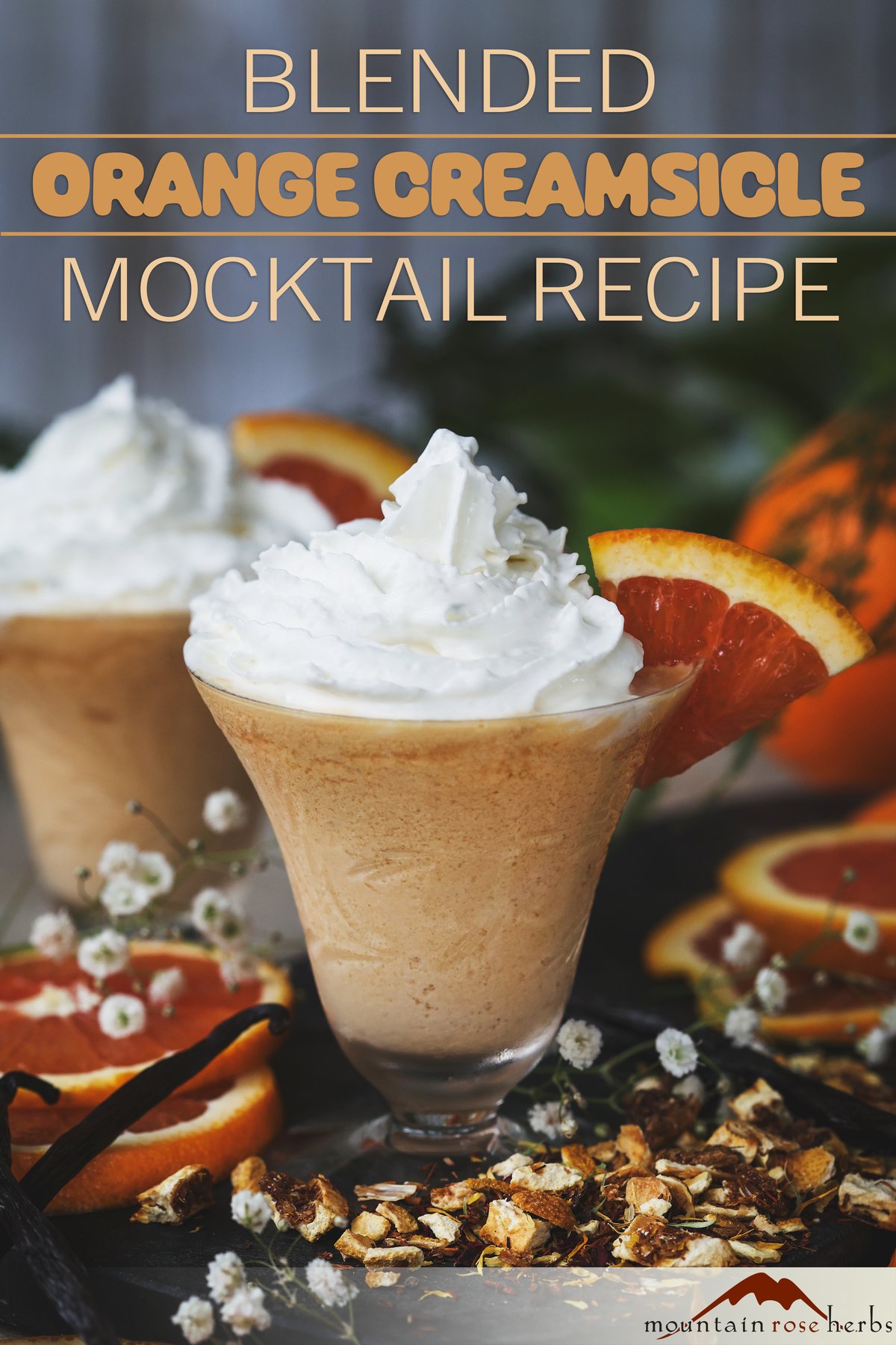 Orange Cream Slushy Mocktail Recipe
